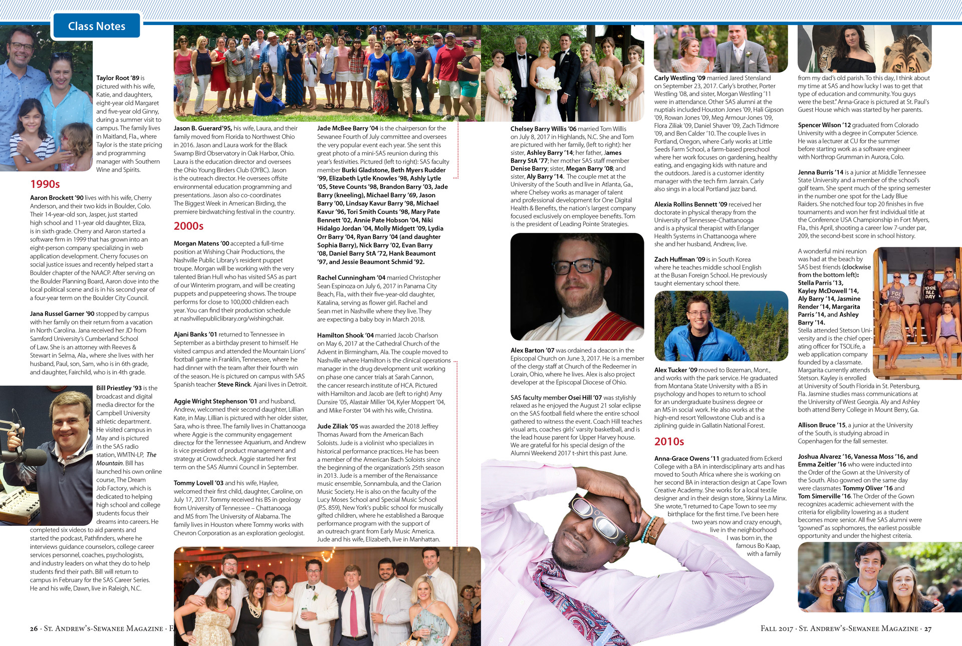 Jess Burns - St.Andrew's Alumni Magazine Layout