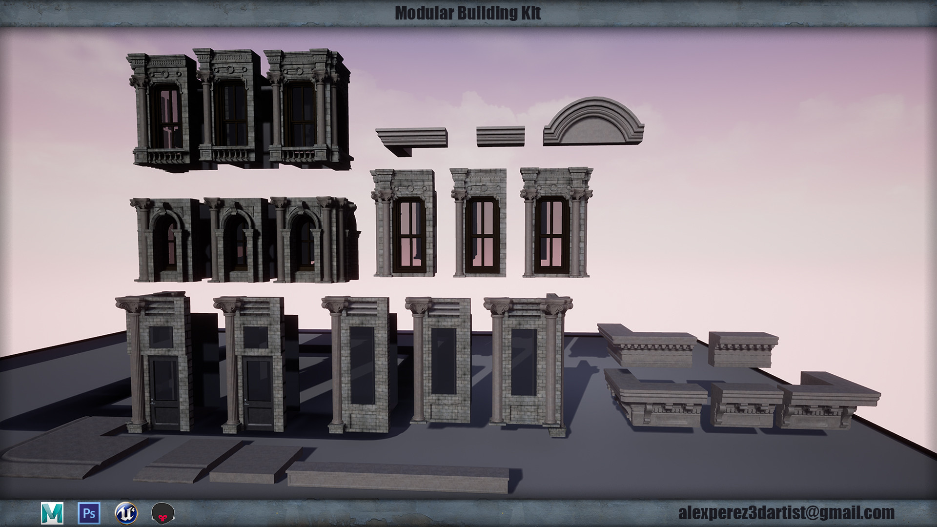 Alejandro Perez-Acevedo 3D Artwork - Modular Building Kit