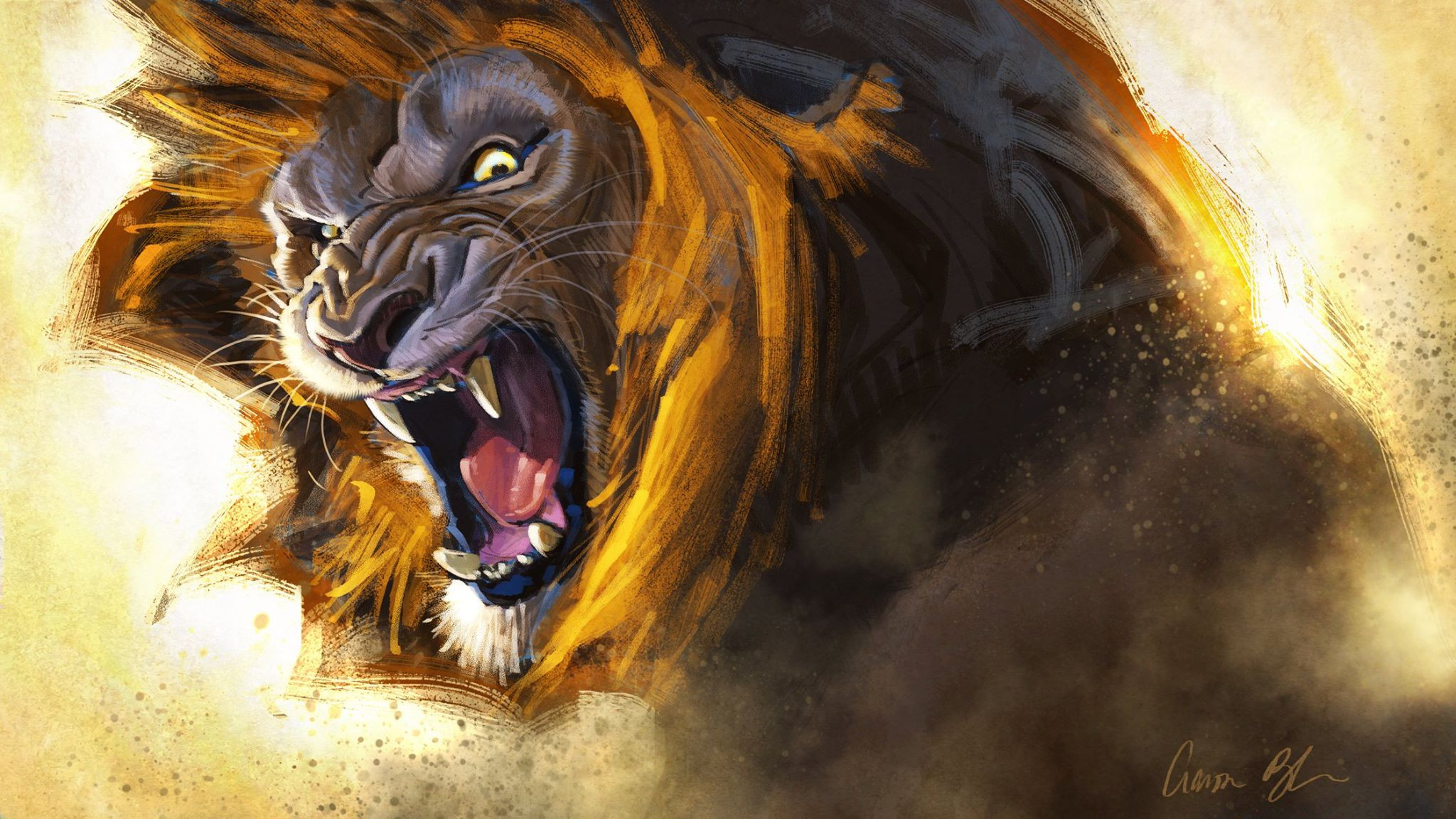 Aaron Blaise - Lion Studies