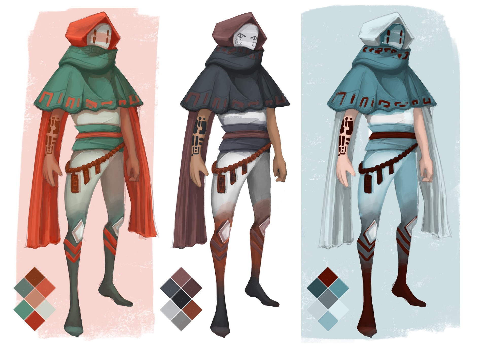 ArtStation - 'Echo' Character variations