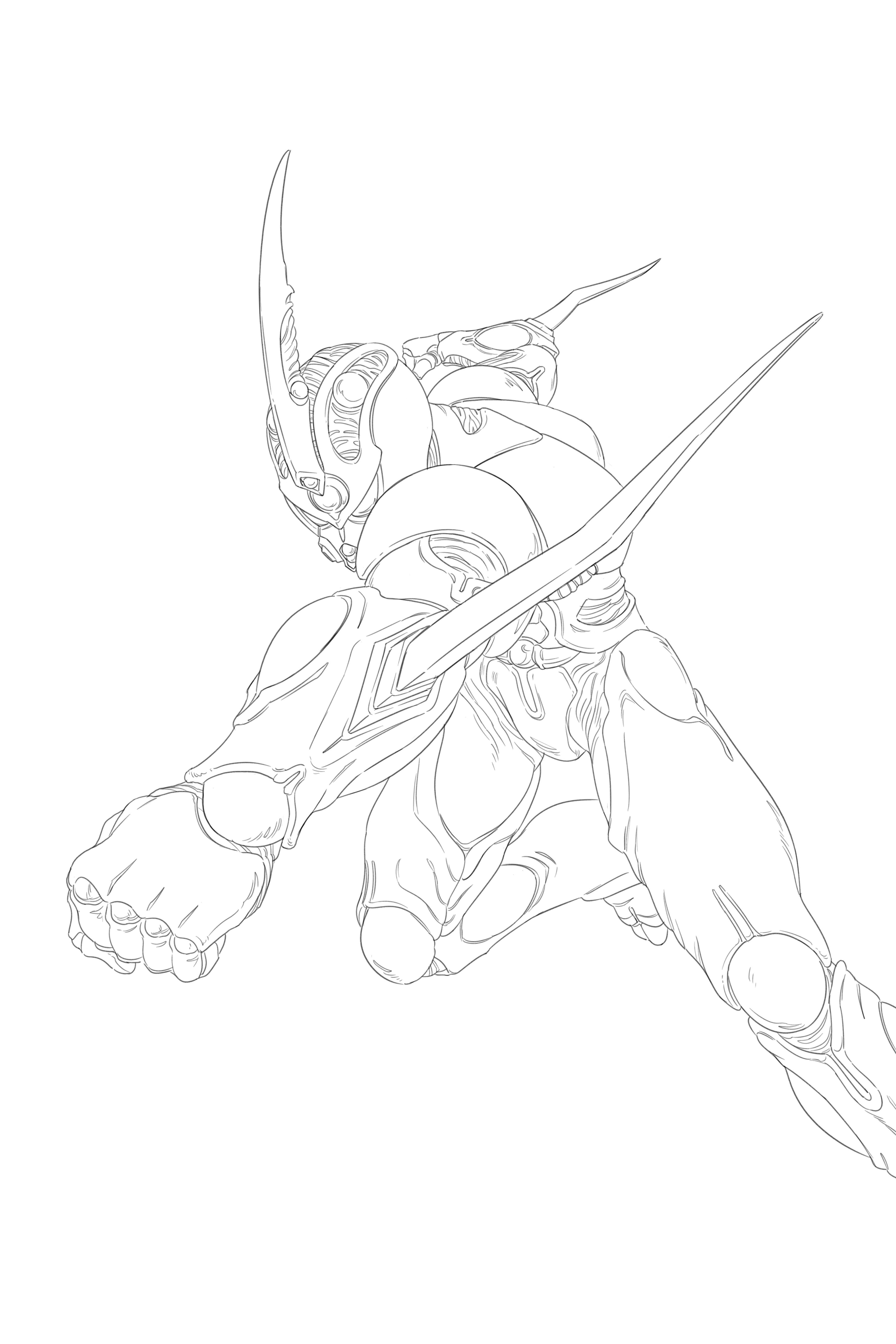 guyver coloring pages