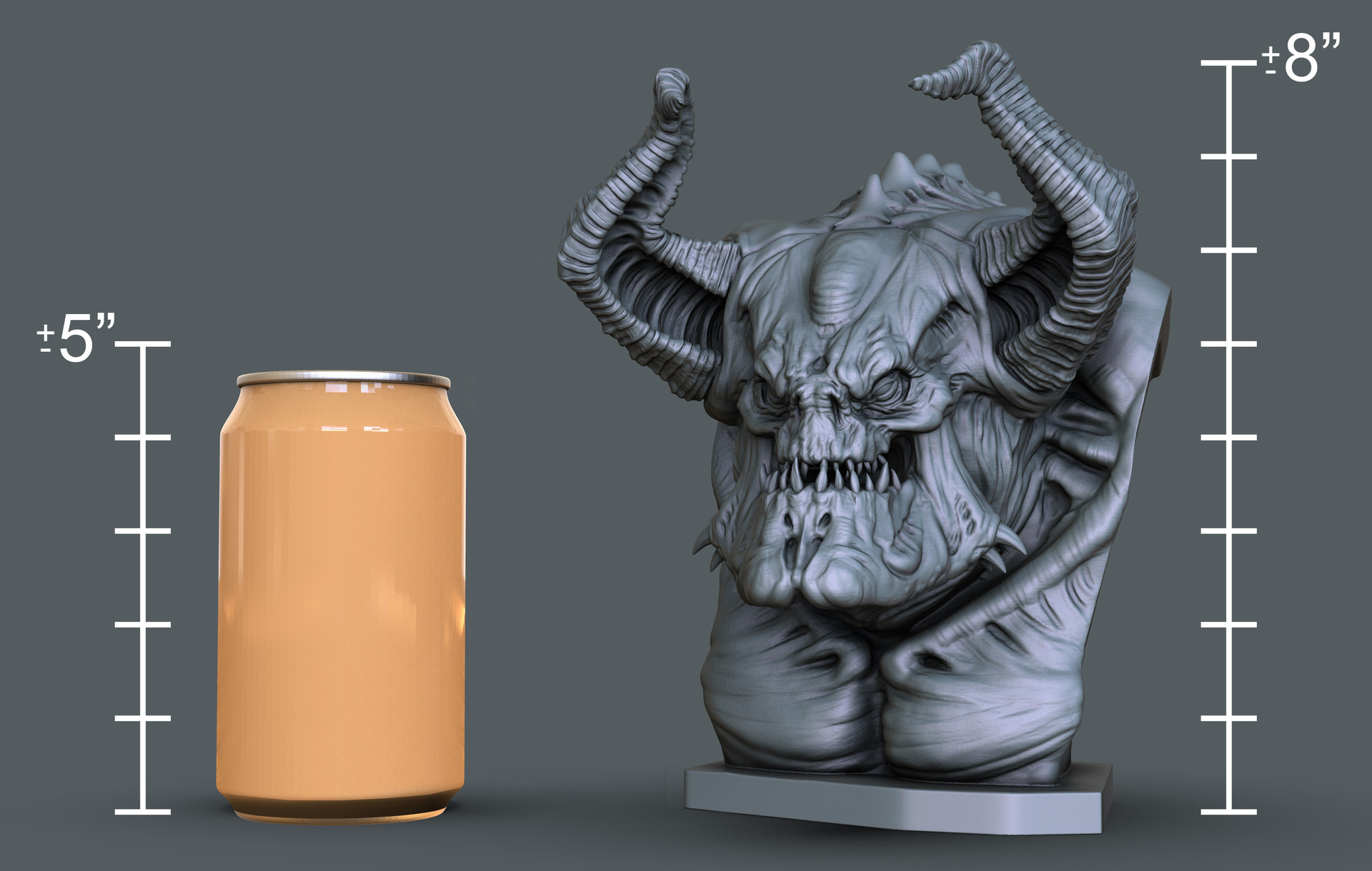 Ralph Sutter - Demonoid - 8" Resin Bust Project (Kickstarter)