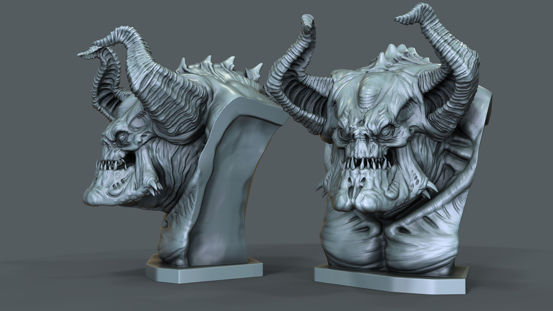 Ralph Sutter - Demonoid - 8" Resin Bust Project (Kickstarter)
