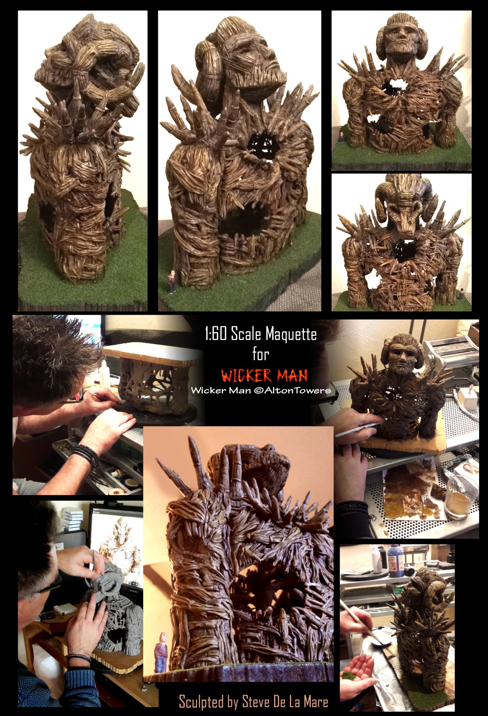 Steve De La Mare - Wicker Man Maquette: Alton Towers