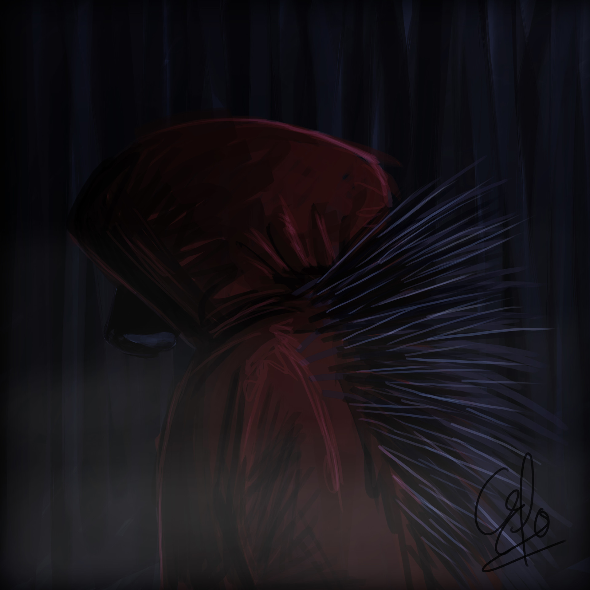 ArtStation - Daily Spitpaint 2018: Spiny Creature