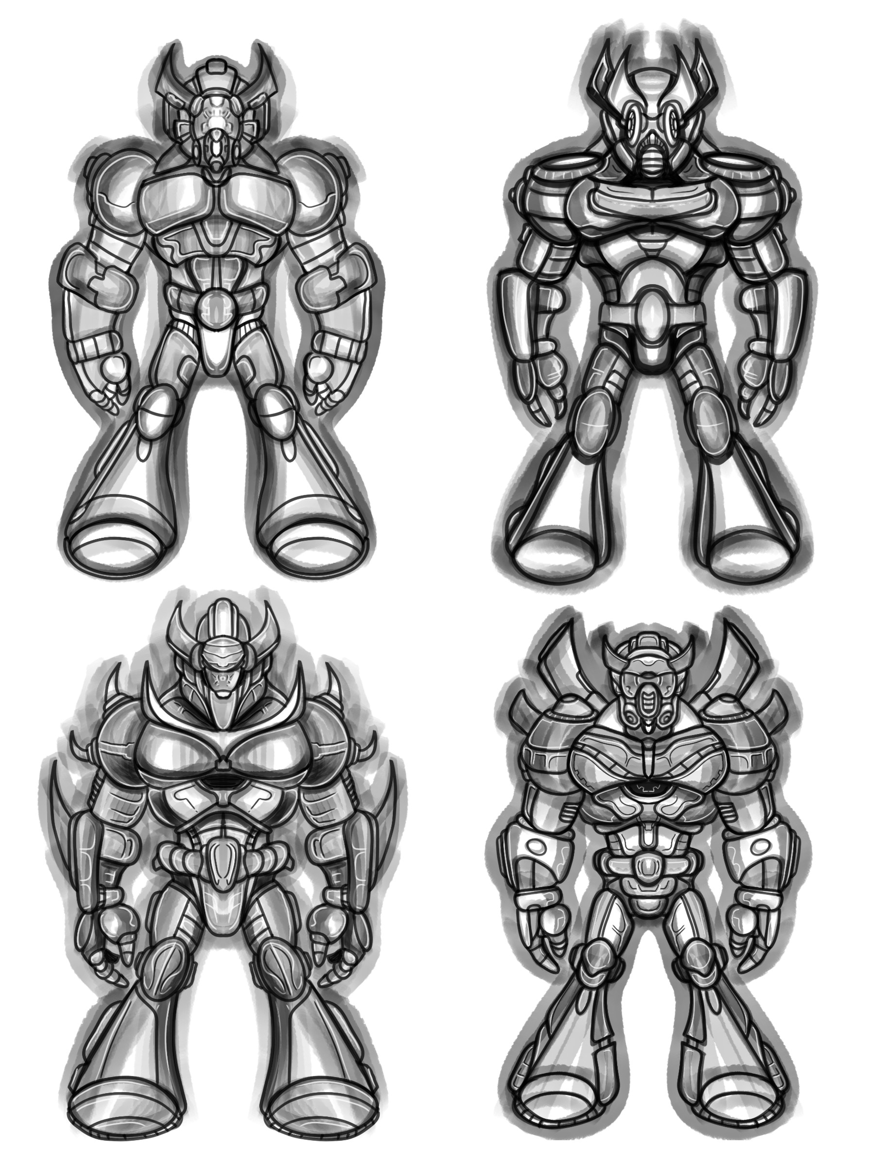 Sean Tourangeau - More Robolution character concept sketches