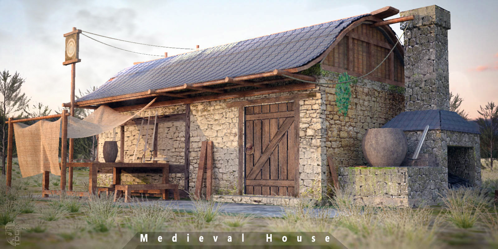 ArtStation - middle age house