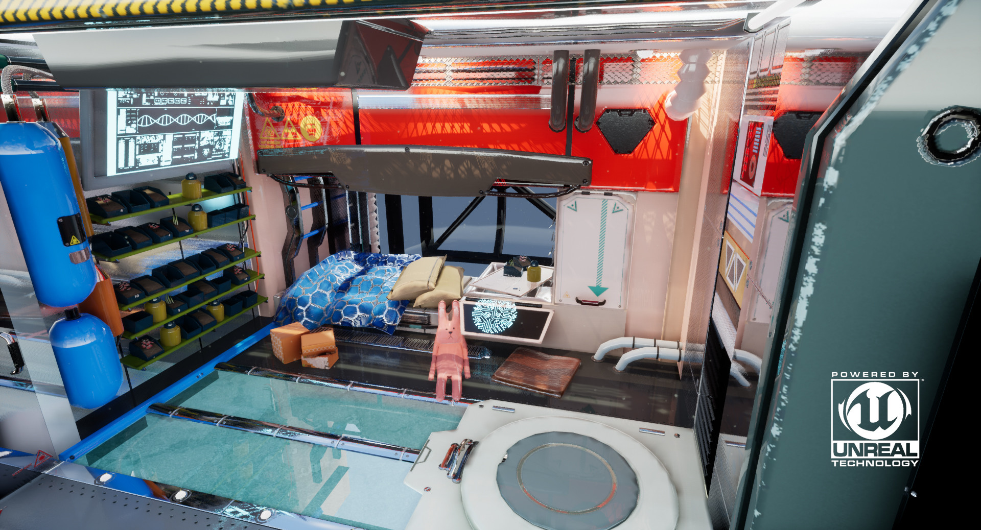 ArtStation - Futuristic Botanist Bedroom