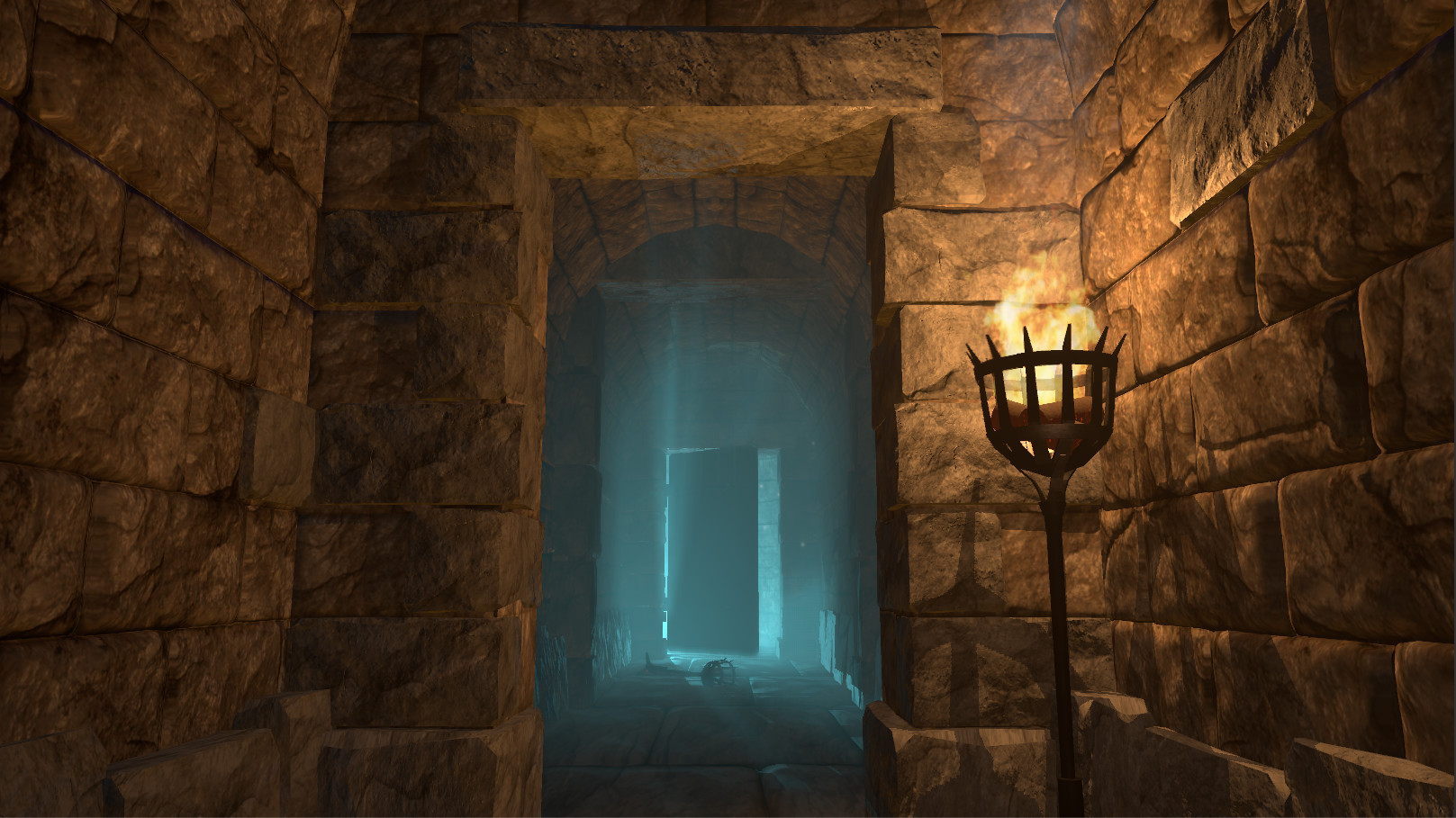 Medieval Castle Corridor