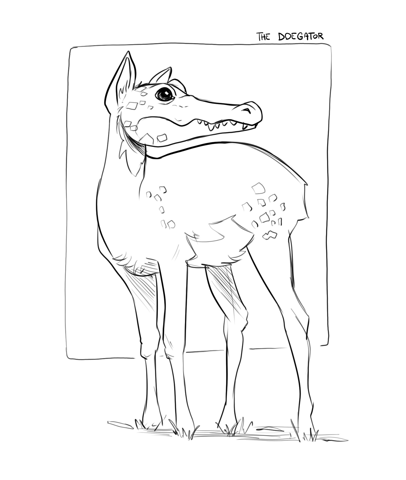 ArtStation - Crocogator Sketches #1