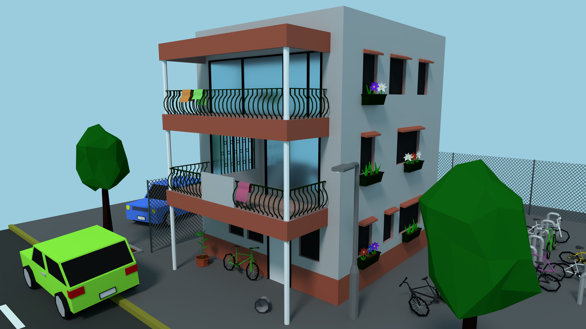 ArtStation - "Sweet Daily Low Poly Life" - Scene