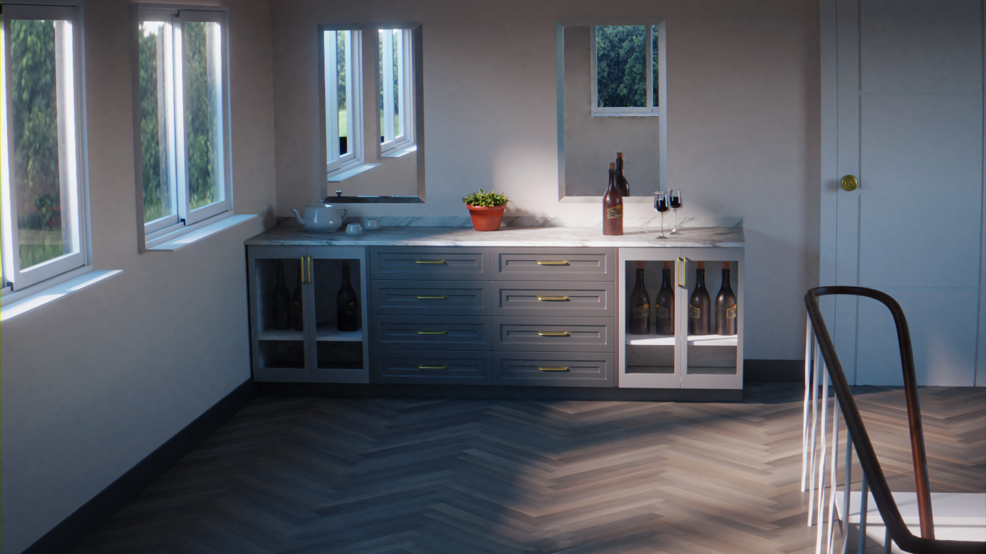 ArtStation - Simple ArchViz Interior Hallway