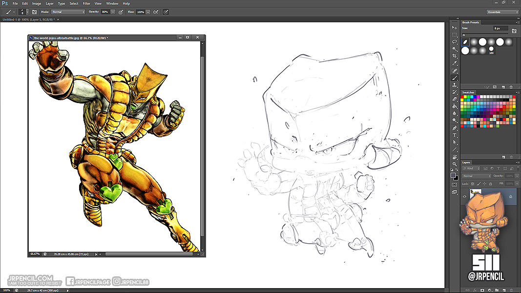 how to draw the world jojo