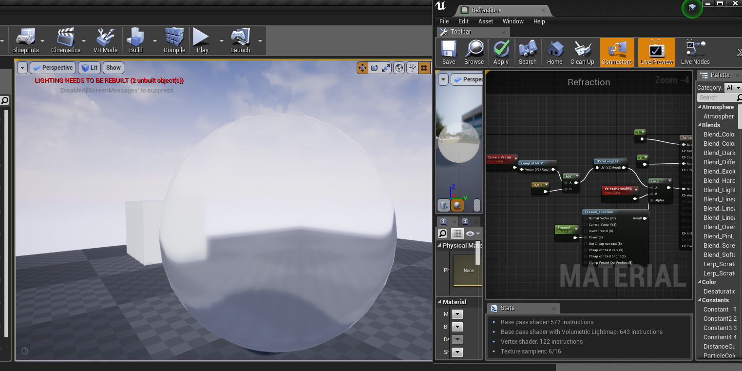 Marien Elalaoui - FakeGlass Shader - UE4