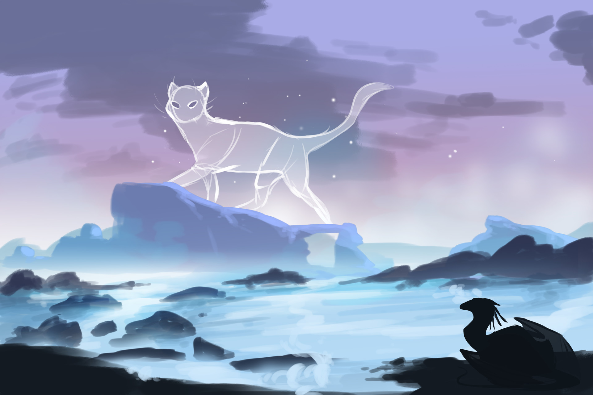 ArtStation - Evening Cat