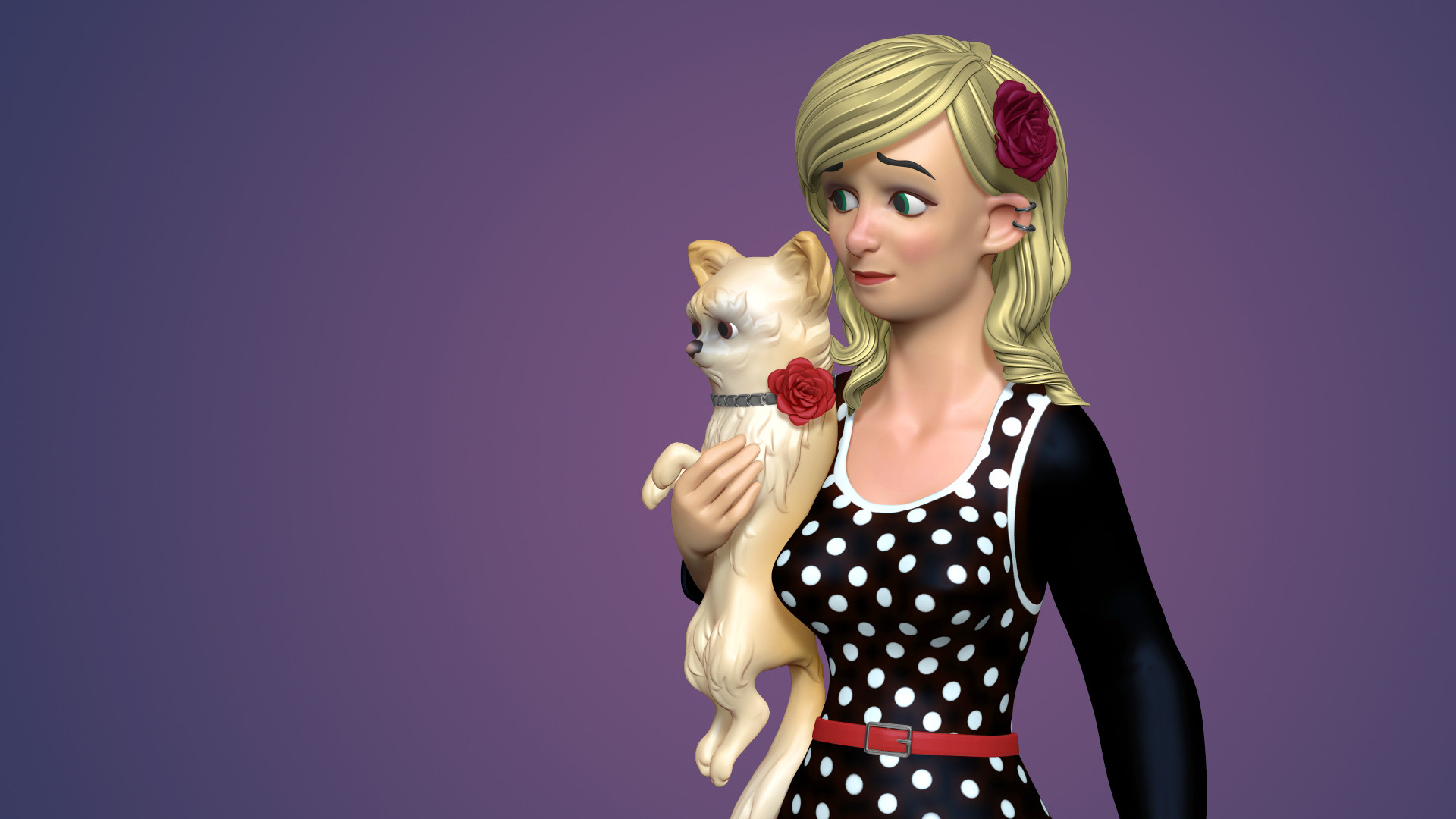 ArtStation - Girls & Pets