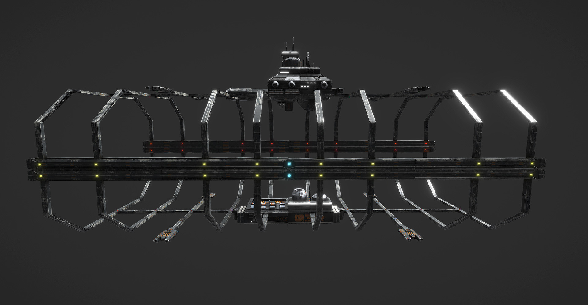 Shaun Williams - Sci-fi Shipyard - Mid Poly