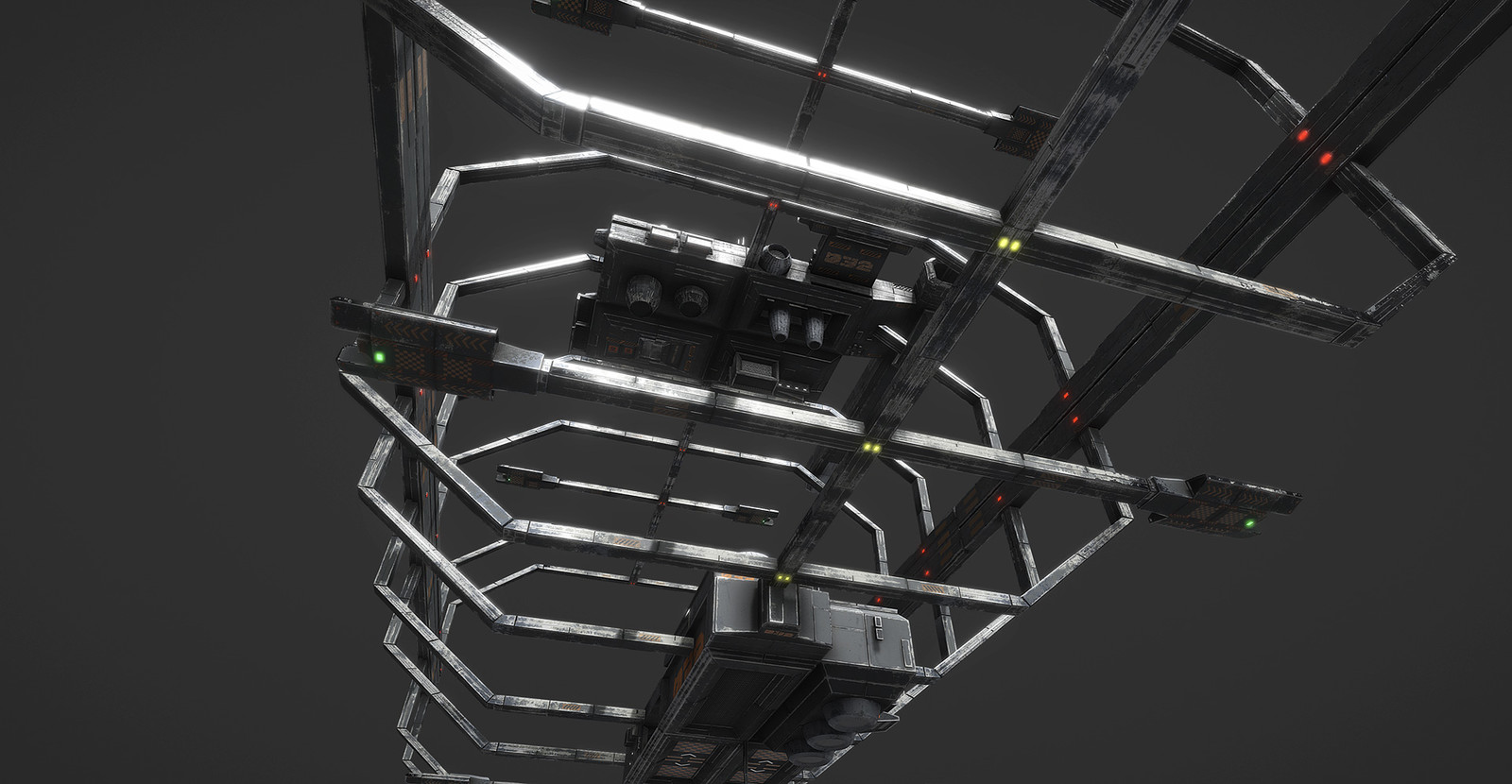 Shaun Williams - Sci-fi Shipyard - Mid Poly