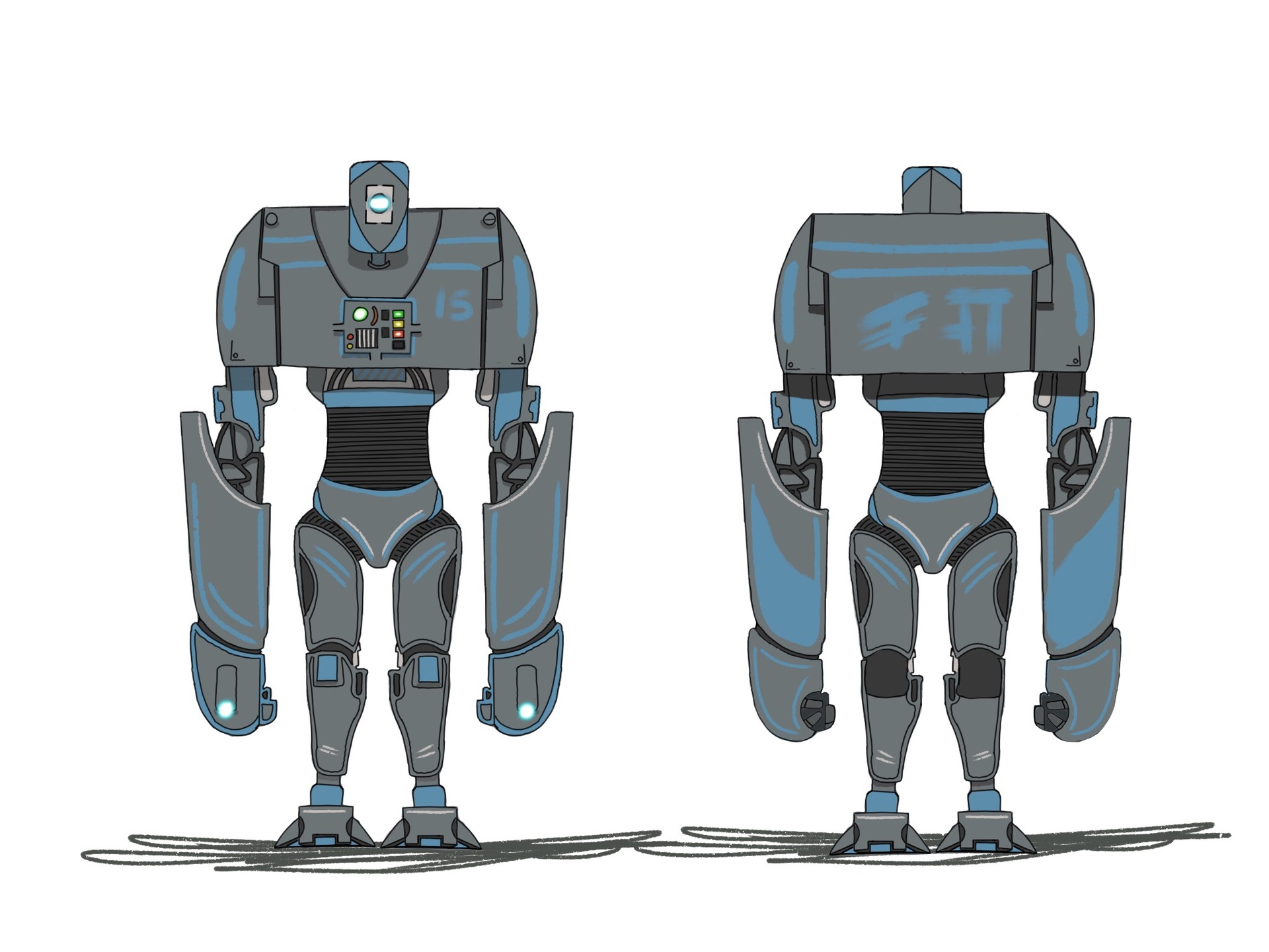 ArtStation - Rook-15 Defense Mech