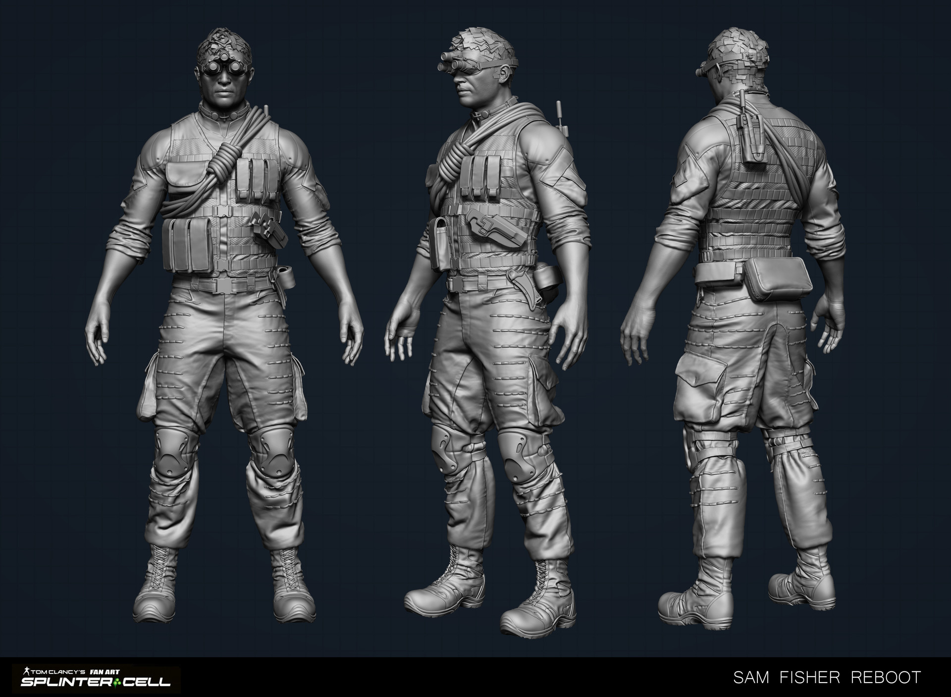 Josh Pears - Splintercell Fan Art - Sam Fisher