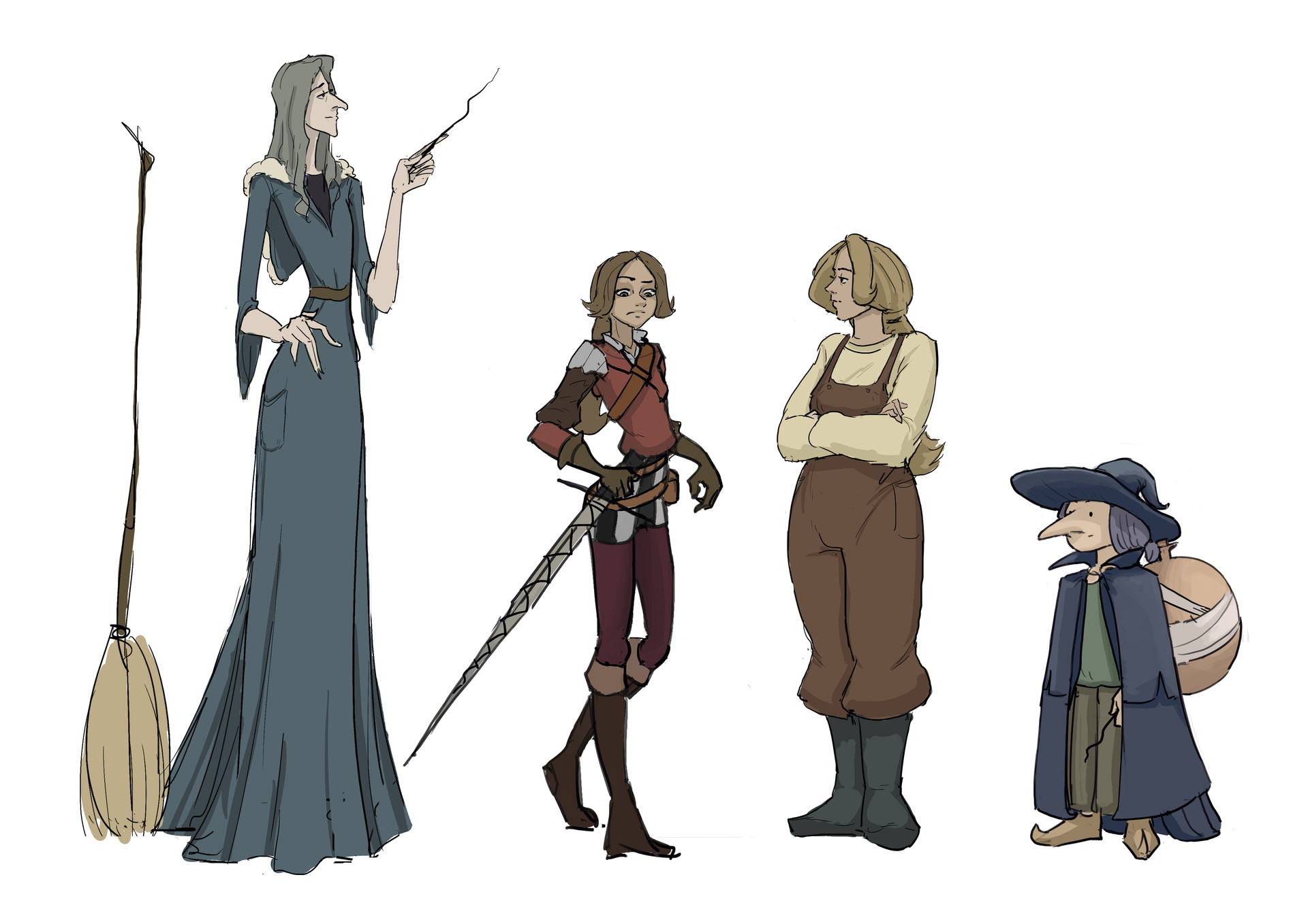 ArtStation - Line Up of "Brena" characters