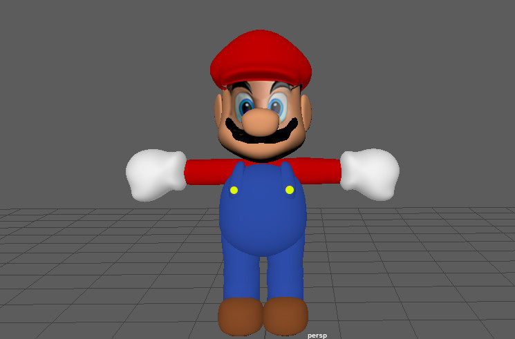 ArtStation - My first low poly character: Mario!