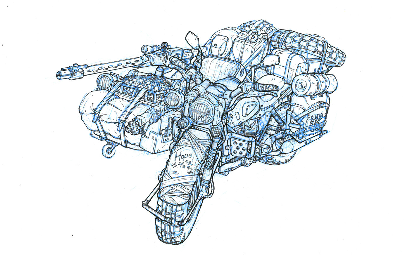 ArtStation - post apocalyptic motorcycle