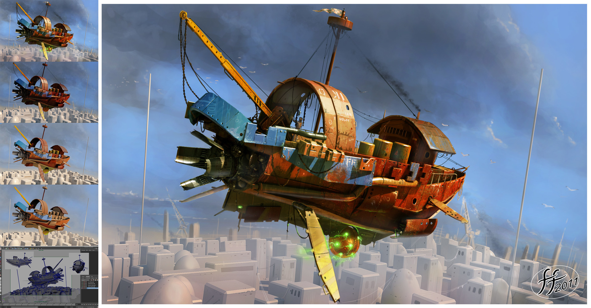 ArtStation - Flying boat