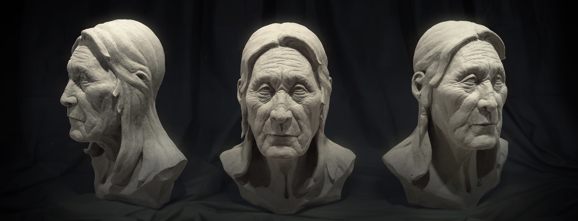 ArtStation - Ceramic clay, Native American portrait 2013