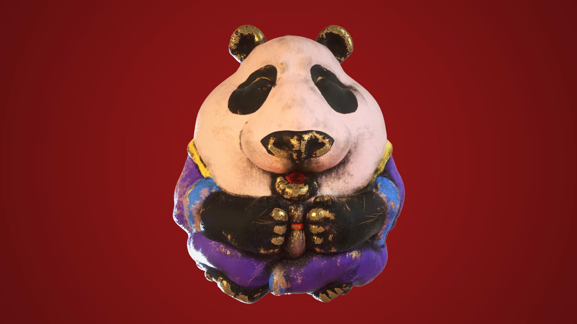 Mark Parris - Z-brush Sculpt - Panda Ceramic