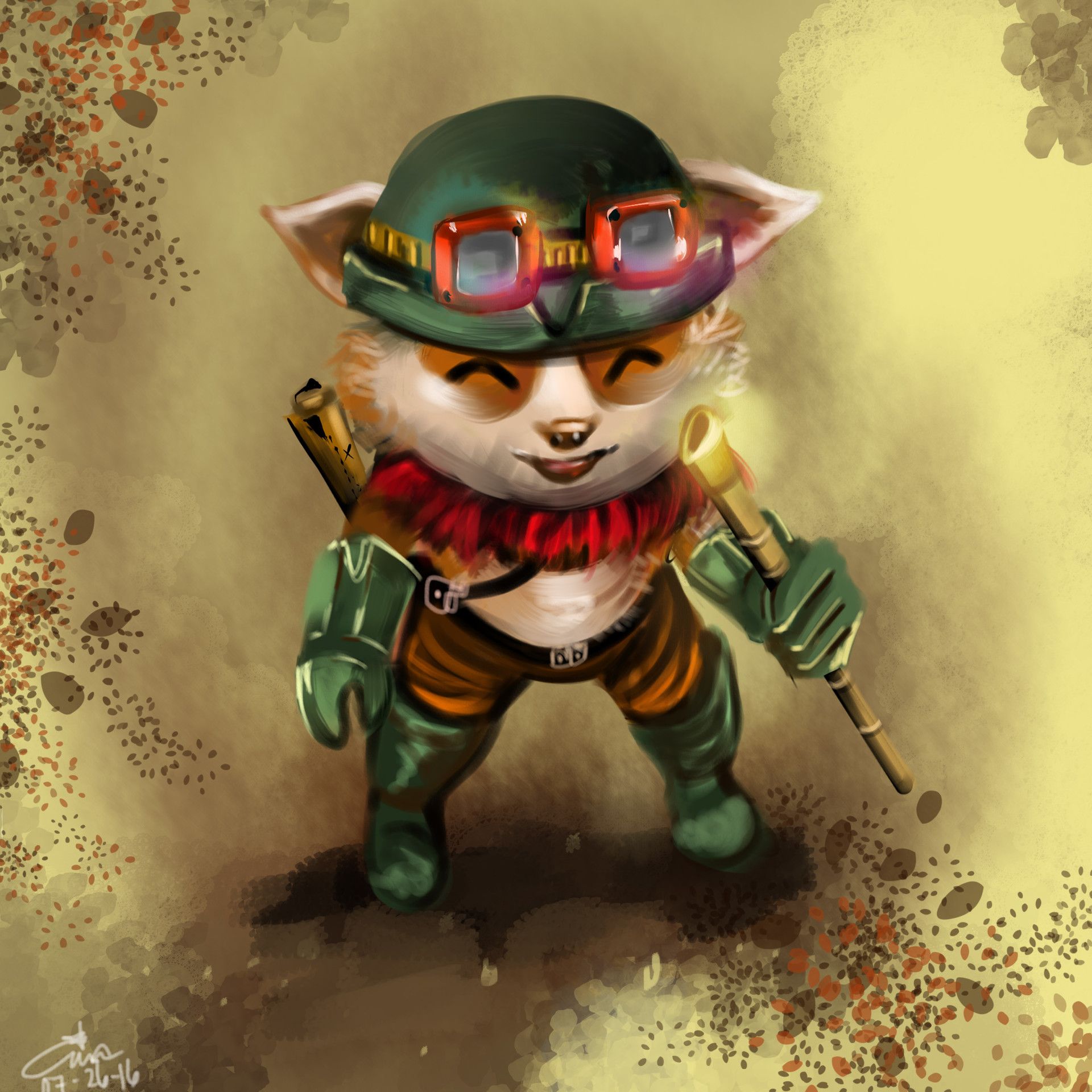 ArtStation - Teemo Digital Painting