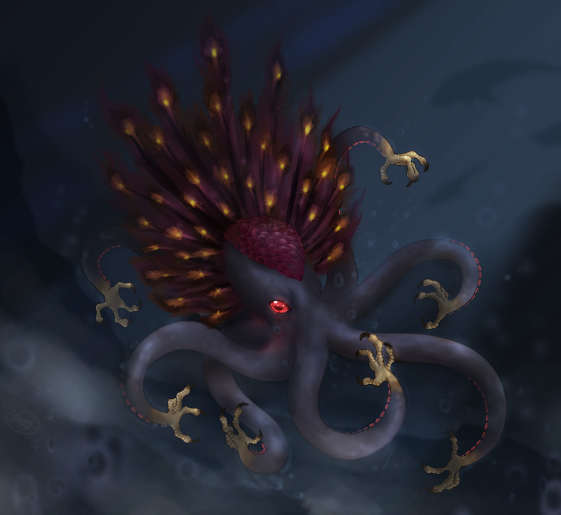 ArtStation - Octopus Peacock