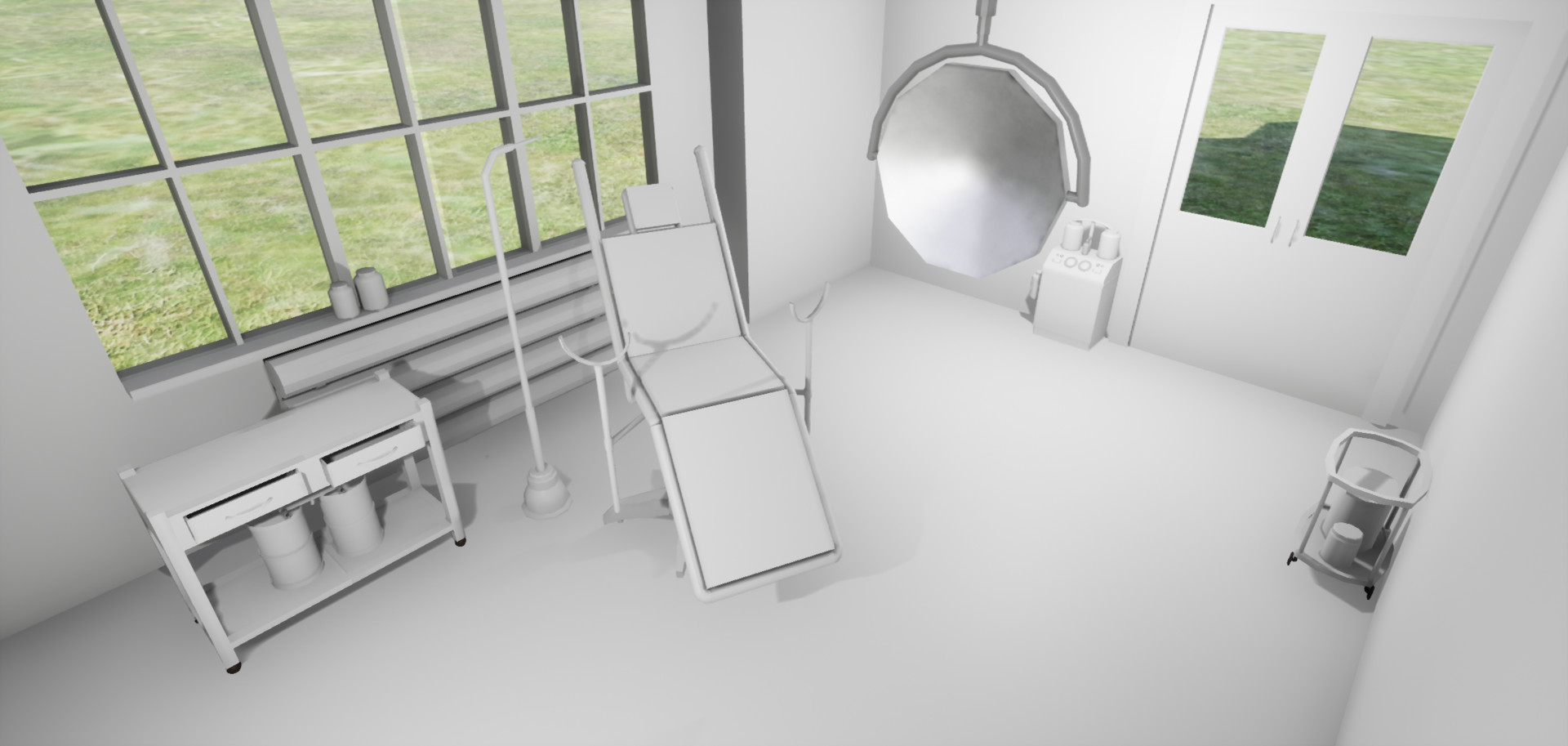 ArtStation - Asylum Hospital Room