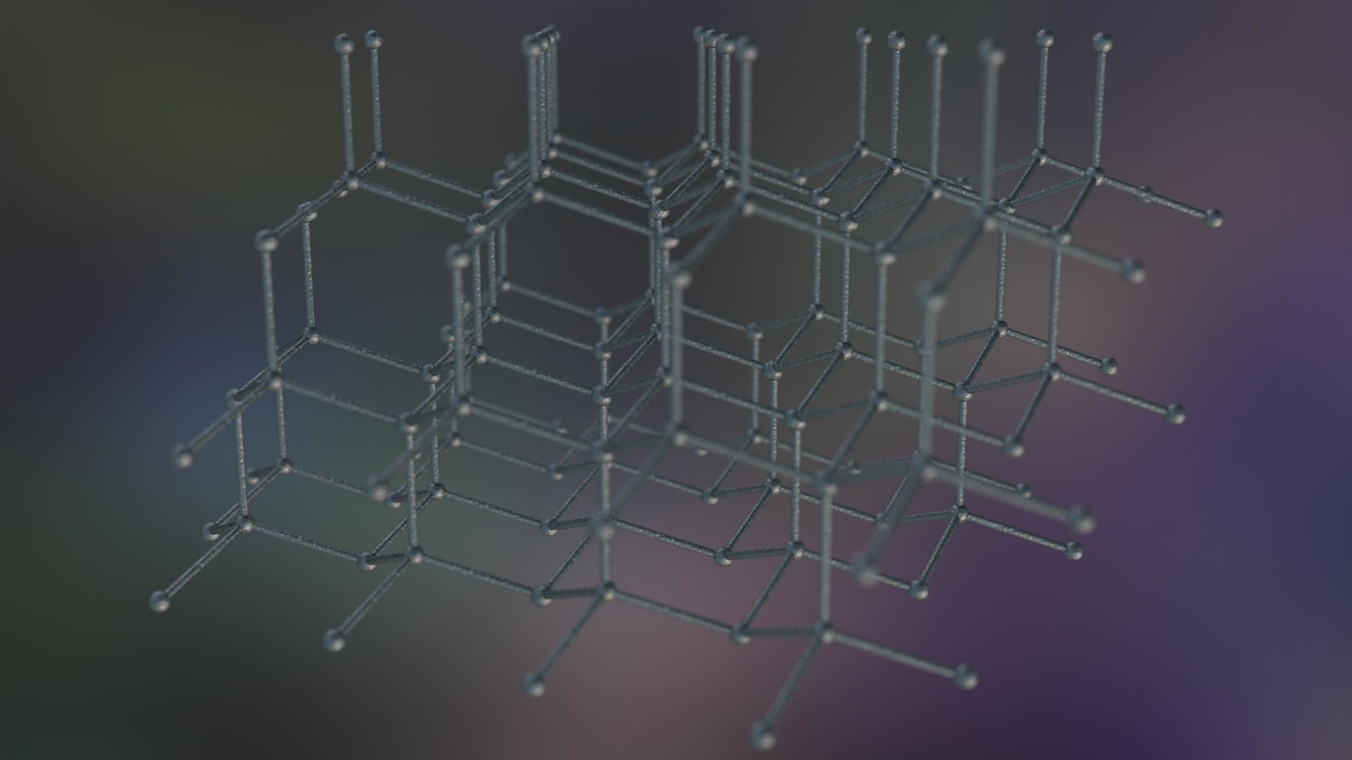 graphite structure 3d animation