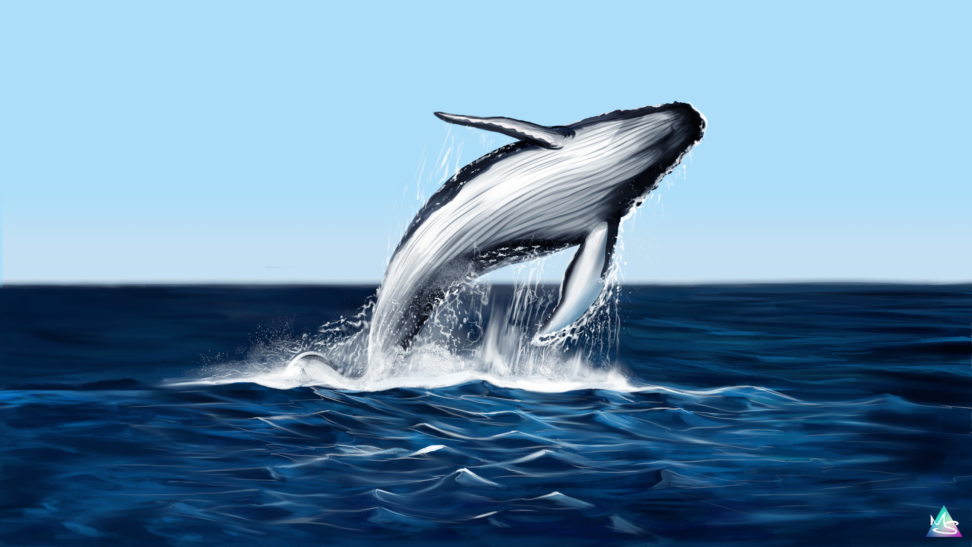 ArtStation - Whale (King of the sea)