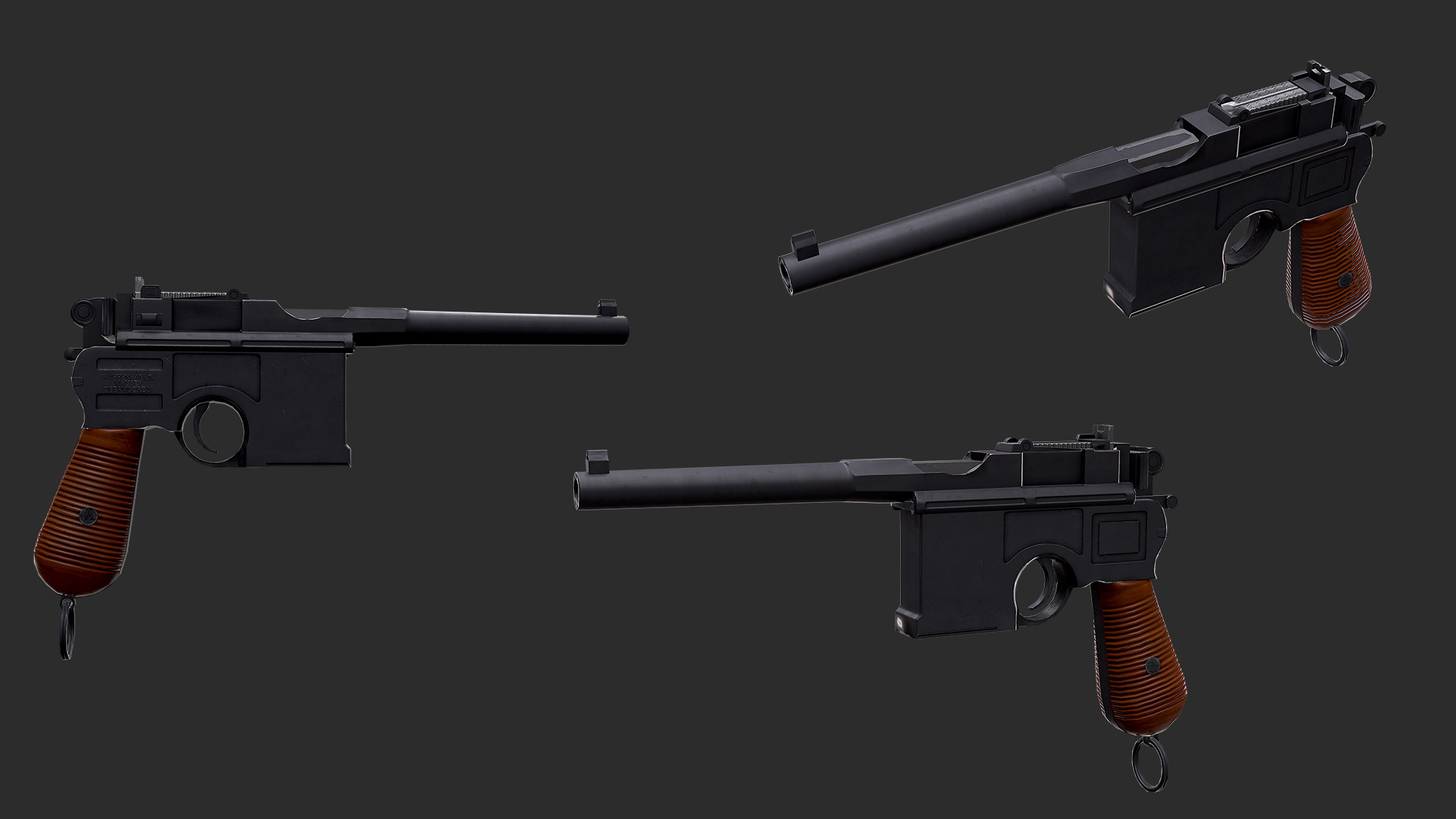 ArtStation - Mauser C96 LowPoly Game Model