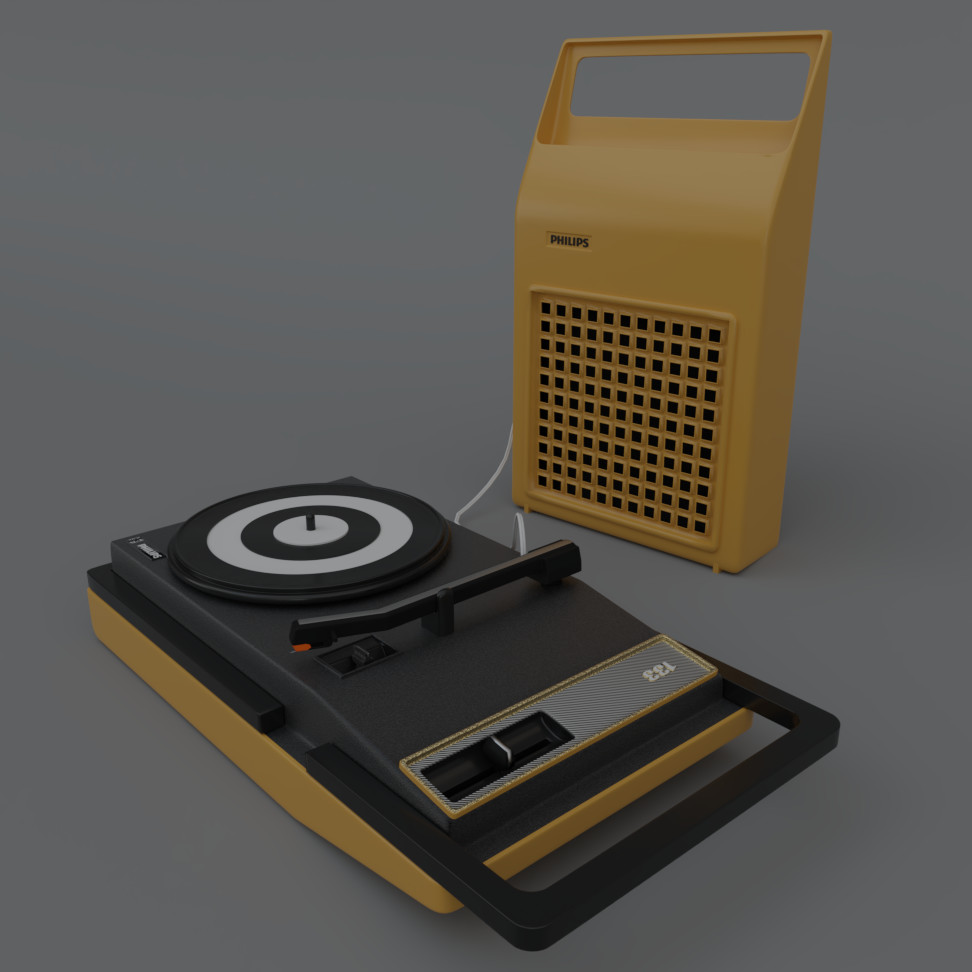philips portable record player
