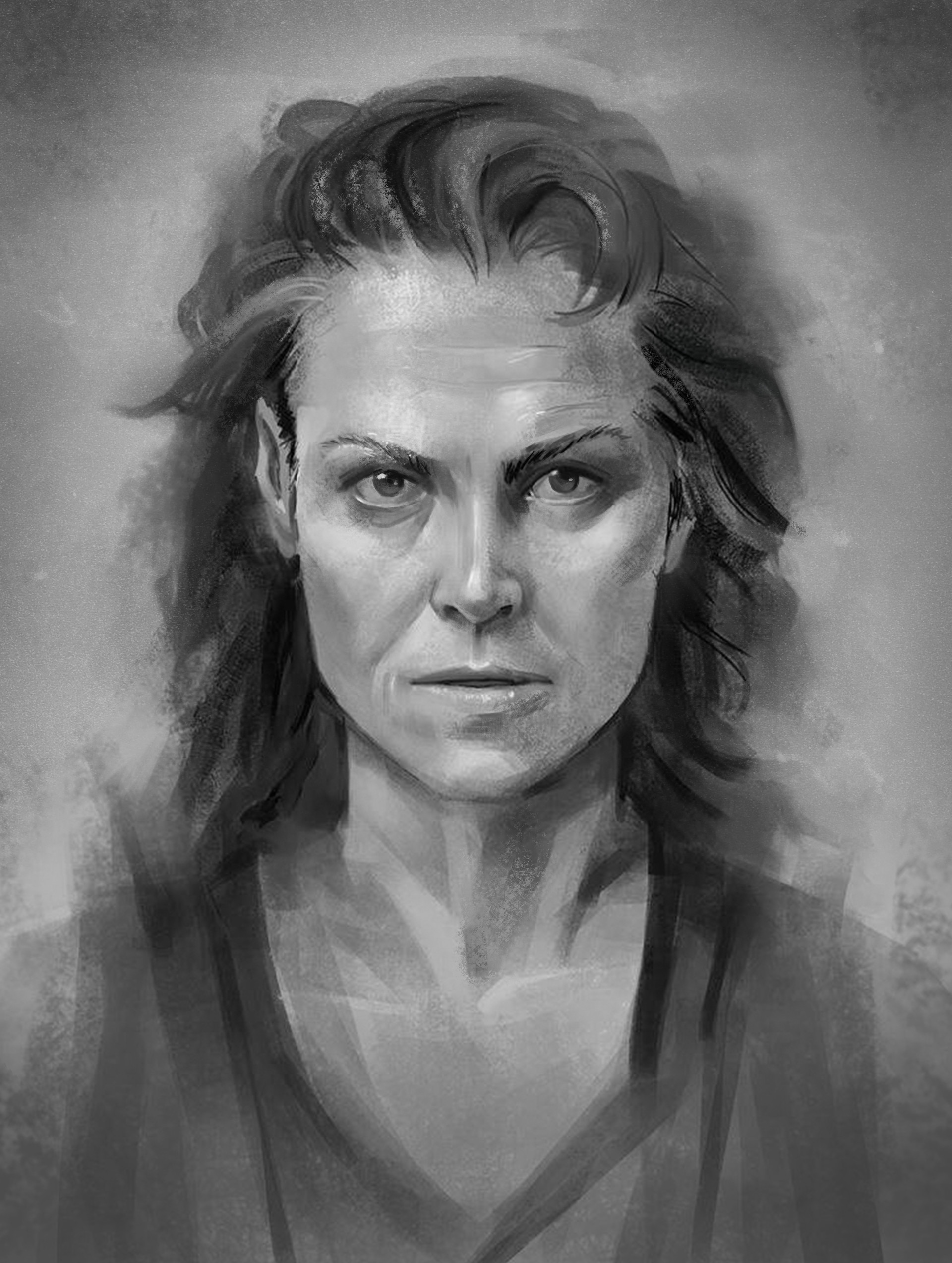 ArtStation - Sigourney Weaver Portrait