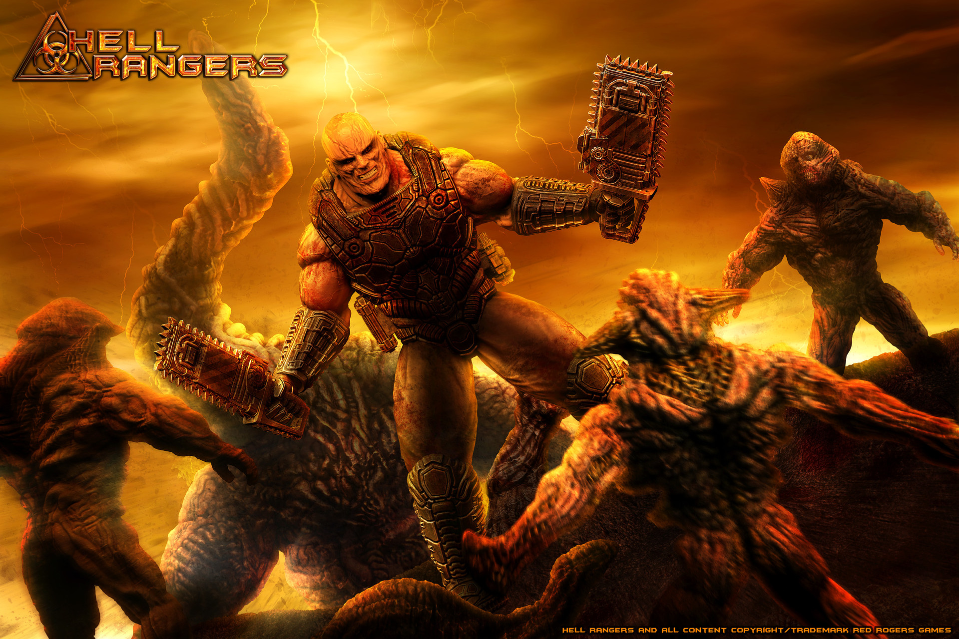 ArtStation - Red Ranger fighting on surface of Mars