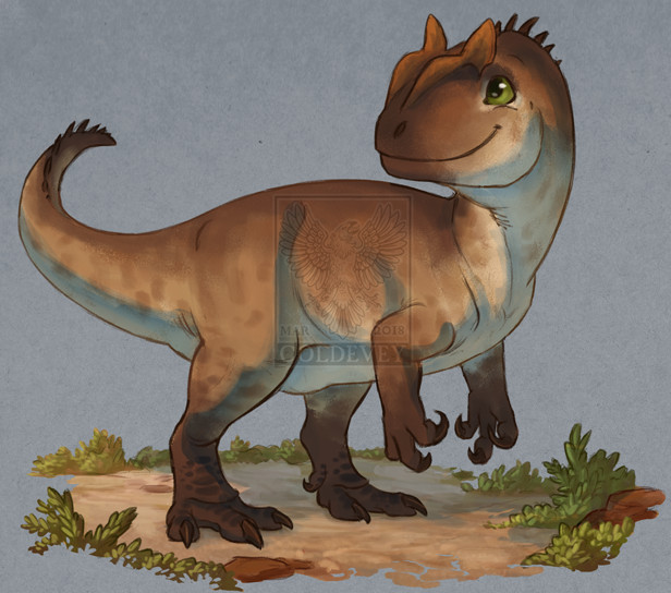 ArtStation - Chubby Allosaurus