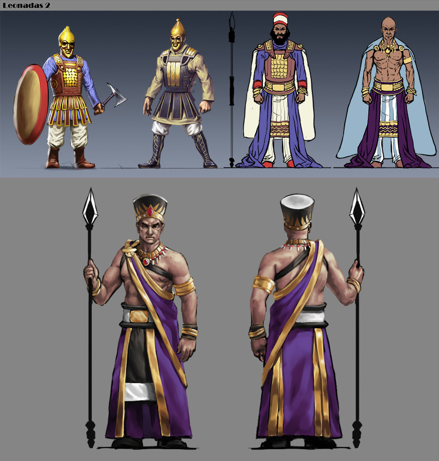 Michael Montes - Concept and previs dump for Leonidas II