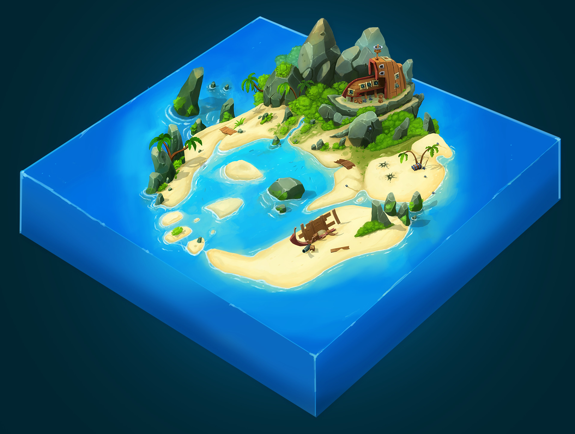 ArtStation - Pirats island