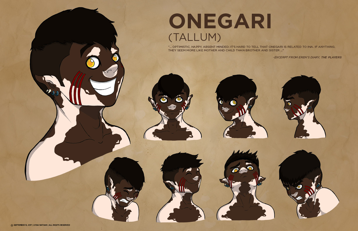 ArtStation - Onegari Expression Sheet