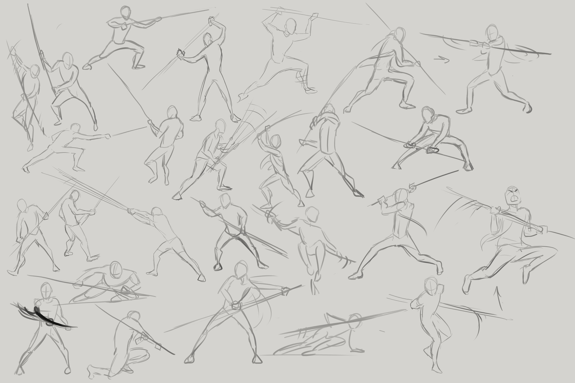 ArtStation - Sparring Studies