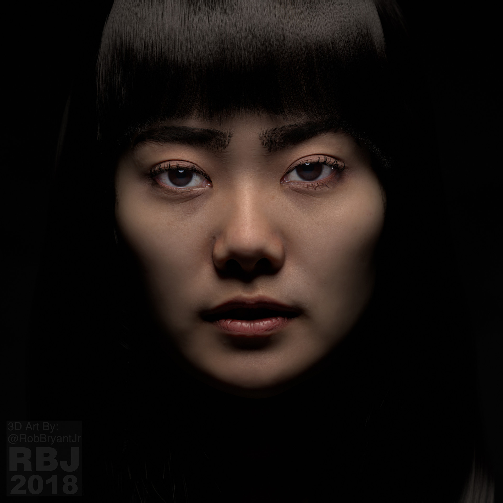 ArtStation - "Longing" CGI Portrait
