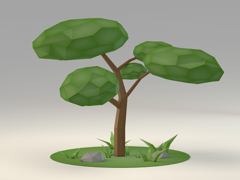 ArtStation - Low Polly Tree