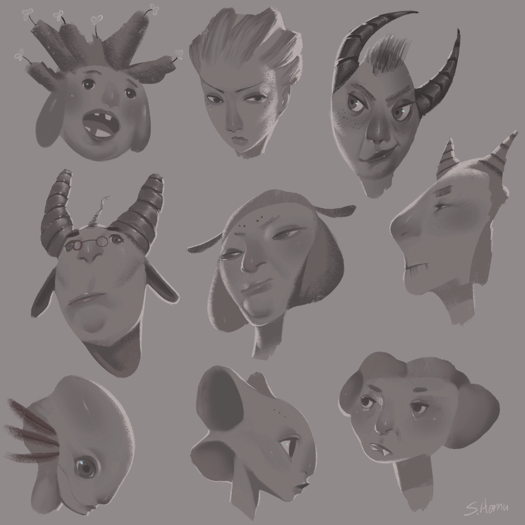 ArtStation - Doodle character heads