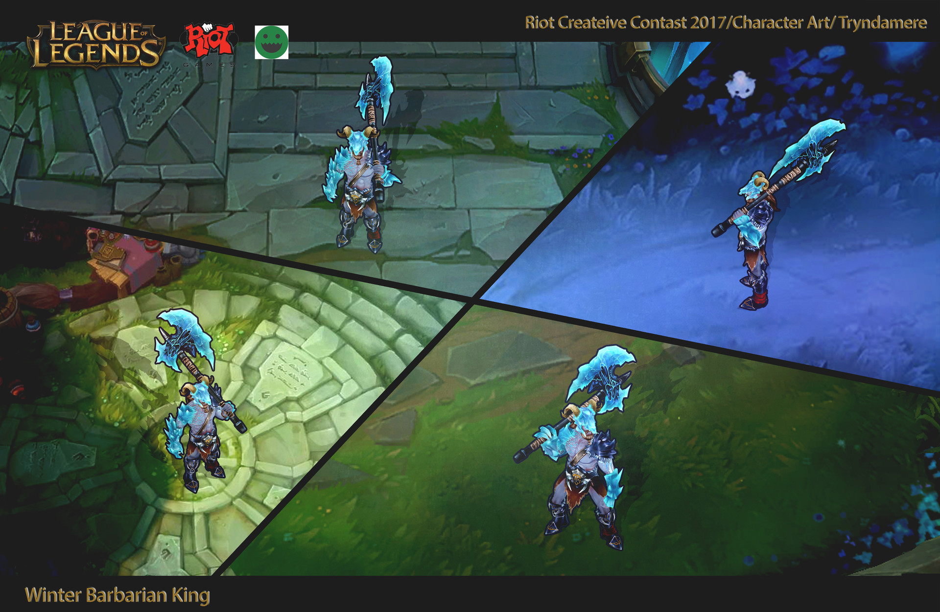 ArtStation - The Winter Barbarian King