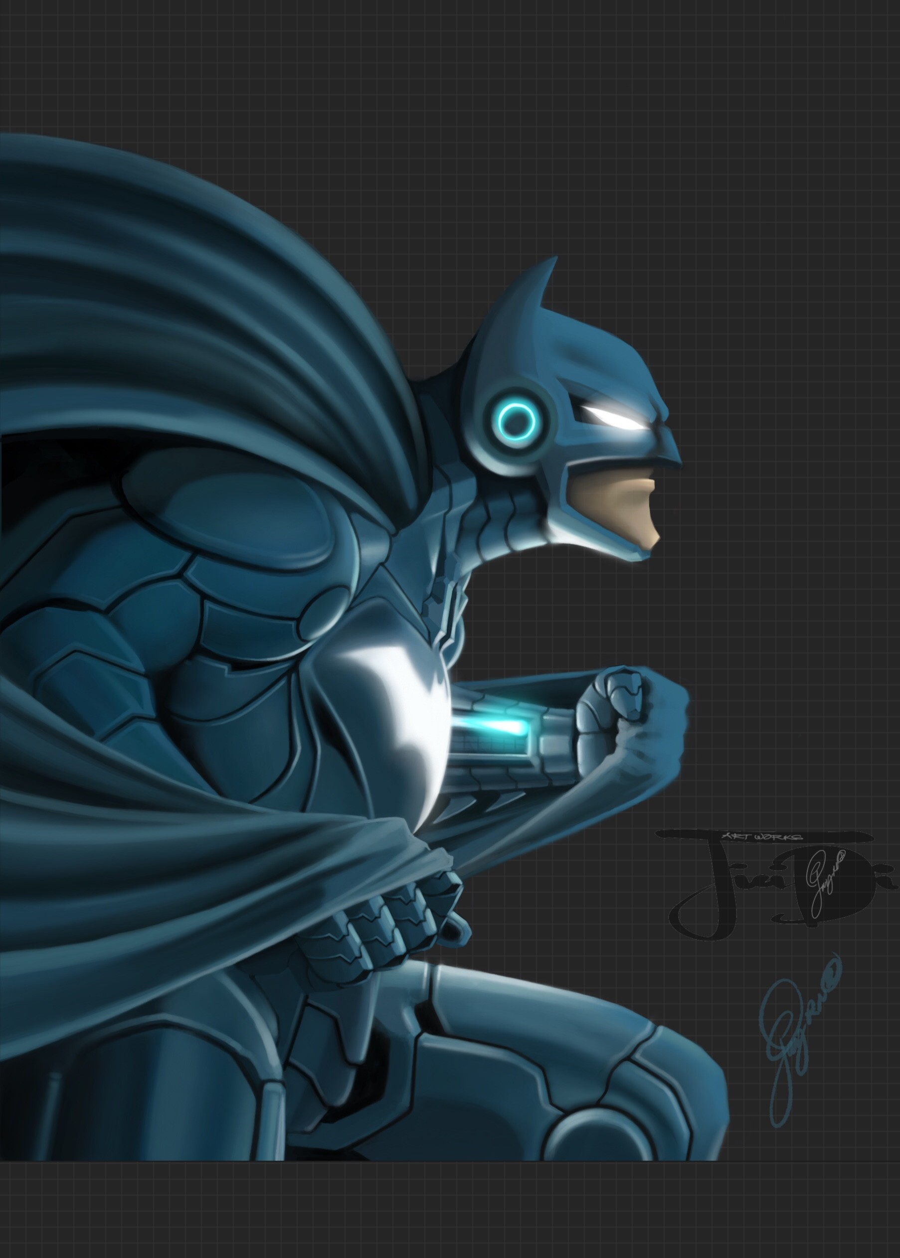 ArtStation - ROBAT (batman) cover art.