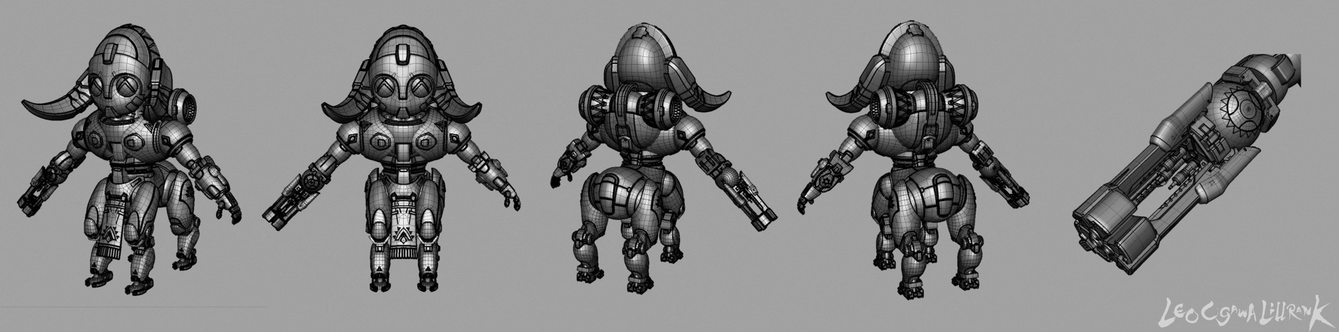 Leo Ogawa Lillrank Portfolio - Orisa | Cute Spray ver | Overwatch